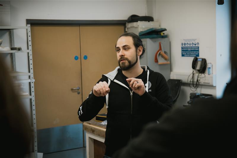 Orbital FX founder Luke Daley leads workshop with BA (Hons) Model ...